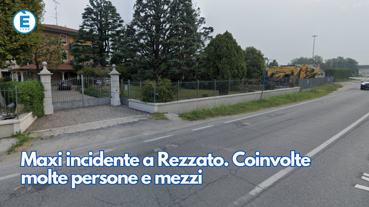 Maxi incidente a Rezzato. Coinvolte molte persone e mezzi - ÈliveBrescia TV